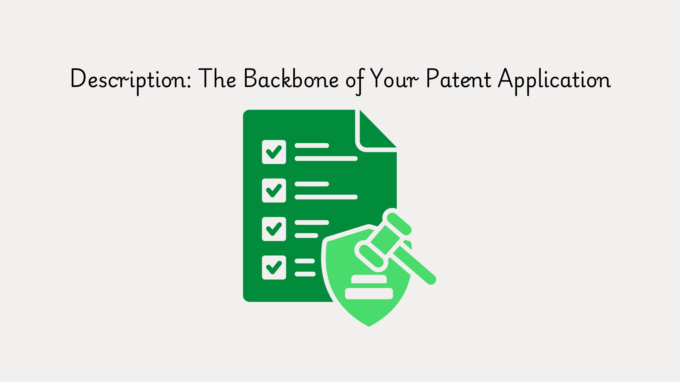 Description: The Backbone of Your Patent Application - Global Patent Search